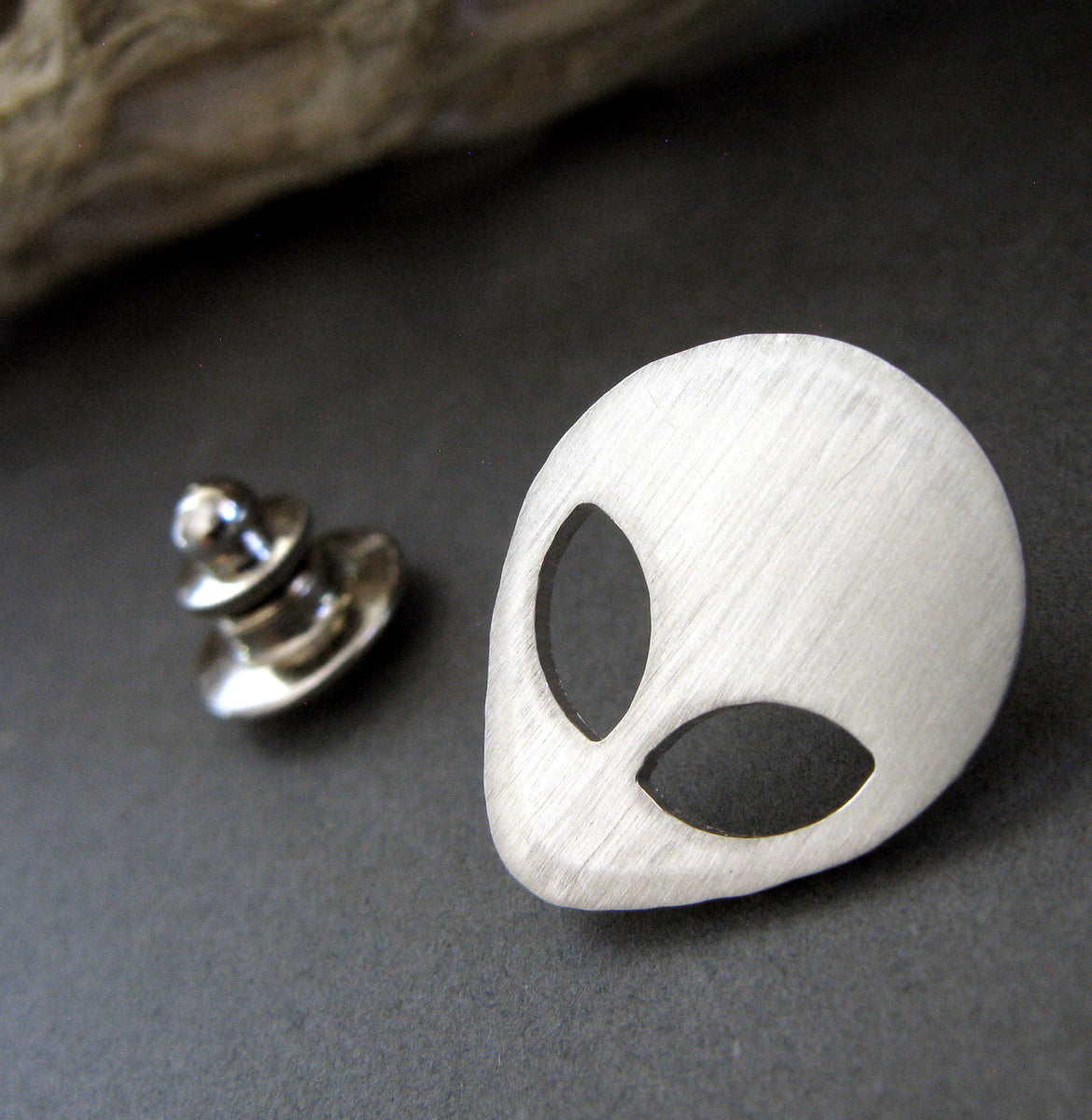 Alien Head Tie Tack ~ Handcrafted in the USA from sterling silver ...