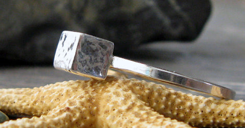 Solid Cube Ring ~ Jewelry Handmade in the USA – Poseidon's Booty
