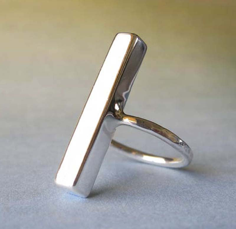 Modern Bar Ring ~ Jewelry Handmade in the USA – Poseidon's Booty