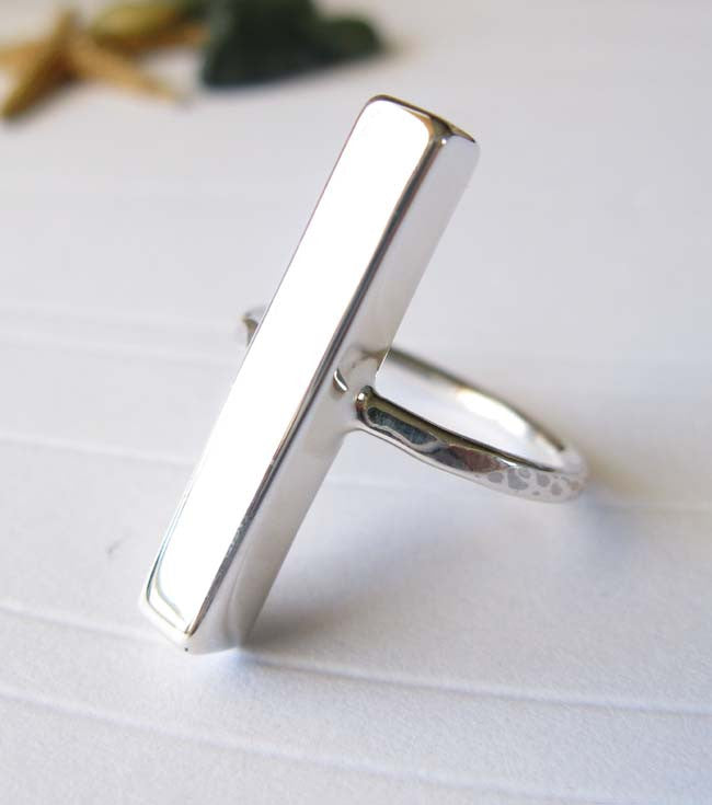 Modern Bar Ring ~ Jewelry Handmade in the USA – Poseidon's Booty