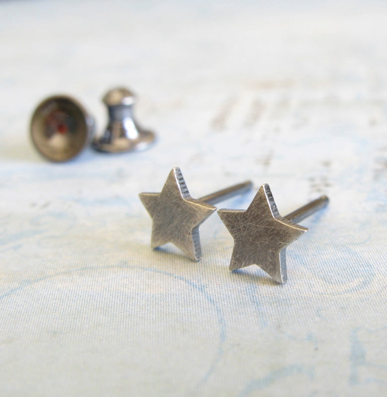 Tiny Little Star Celestial Stud Earrings ~ Handmade in the USA ...