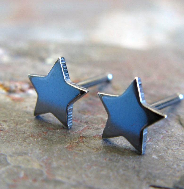 Tiny Little Star Celestial Stud Earrings ~ Handmade in the USA ...