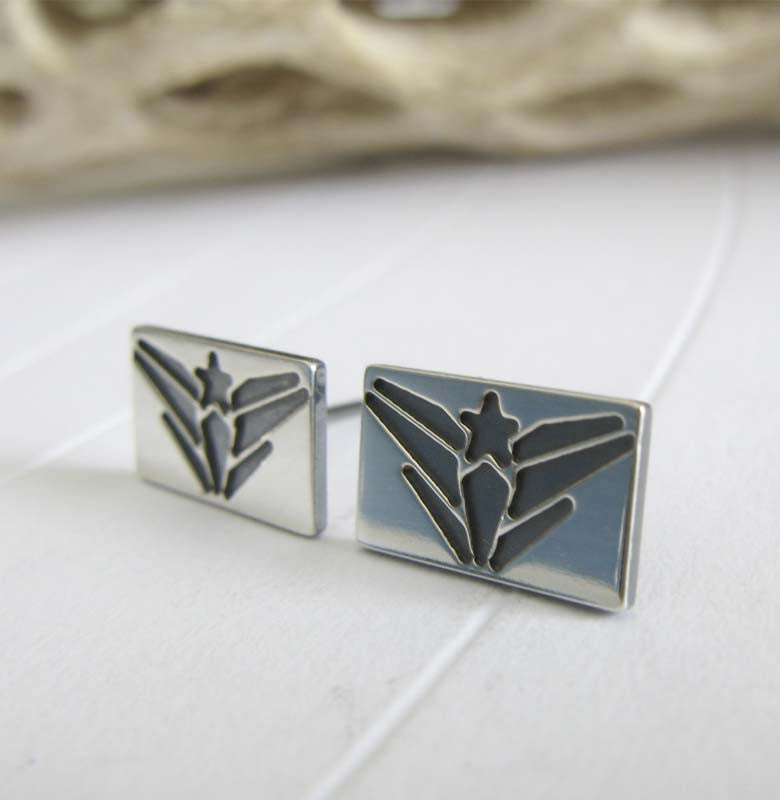 United States Military Navy Sterling Silver Earrings ~ Handmade in USA ...